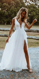 Long Prom Dresses Cute Girl Simple Elegant Wedding Dresses cg23723 ...