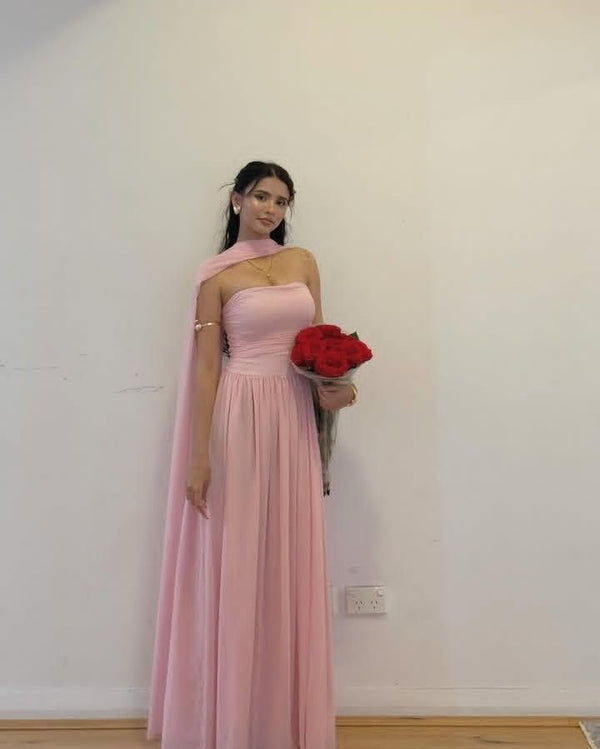 Pretty A-Line Pink Long Prom Dresses Formal Evening Dress cg25866 ...