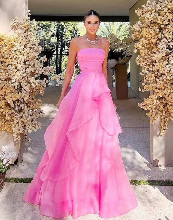 simple pink prom dress,modest evening dresses cg24831 – classygown