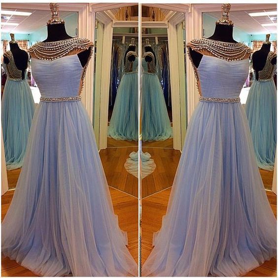 Real Made Tulle Prom Dresses,Long Prom Dresses cg11185 – classygown
